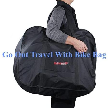 AMOMO Folding Bike Bag 14 inch to 20 Bicycle Travel Carrier Case Box Carry Pouch Transport ...
