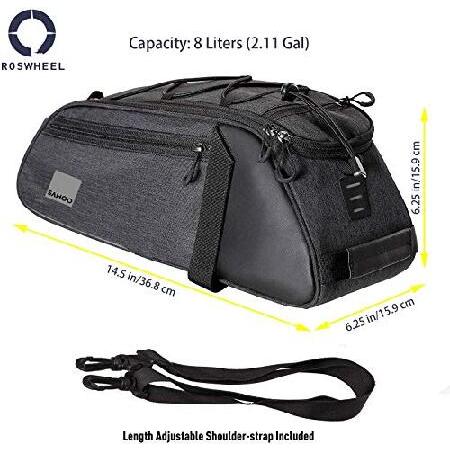 Roswheel Essentials Series 141466 Bike Trunk Bag Bicycle Rear Rack Pack Cycling Accessories ...