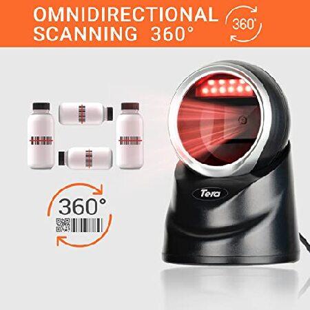 Tera Pro Omnidirectional Barcode Scanner 2D QR Desktop Handsfree ...