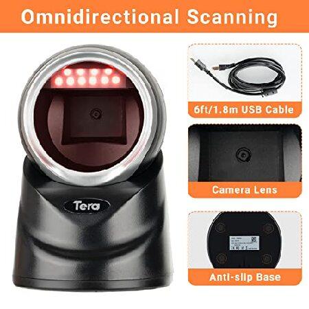 Tera Pro Omnidirectional Barcode Scanner 2D QR Desktop Handsfree ...