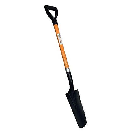 Ashman Drain Spade Teeth Shovel (1 Pack) - 48 Inches Long Handle with D ...