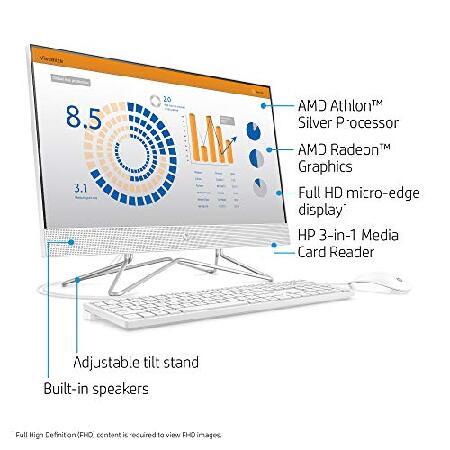 HP 24-inch All-in-One Desktop Computer, AMD Athlon Silver 3050U ...