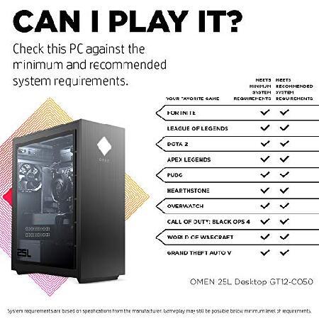 OMEN 25L Gaming Desktop PC, AMD Radeon RX 5700, Ryzen 7 3700X, HyperX ...