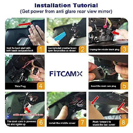 Fitcamx 4K Dash Cam Adapts for BMW 5 7 Series 2018 2019 2020 2021 2022 ...