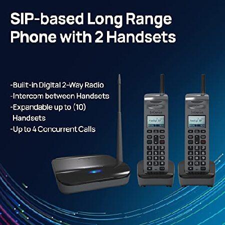 EnGenius FreeStyl SIP2, Long Range, Portable 900 Mhz VoIP Phone with 2 ...