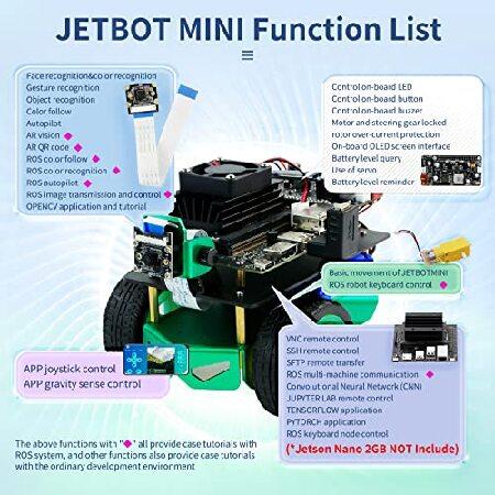 Yahboom Jetson Nano 2GB/4GB Robotic Jetbot Mini AI Programmable Python Robot Kit ROS Starter for ...