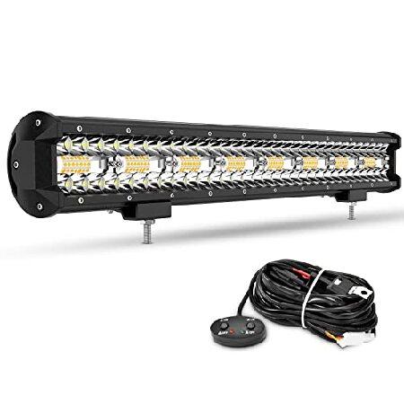 AUTOSAVER88 22 inch 480W Led Light Bar Triple Row Spot ＆ Flood Combo ...