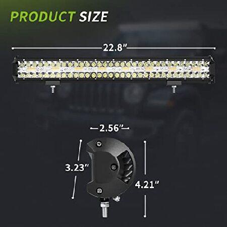 AUTOSAVER88 22 inch 480W Led Light Bar Triple Row Spot ＆ Flood Combo ...