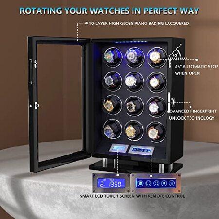 DUKWIN Watch Winder, Fingerprint Switch Winders for 12 Automatic ...