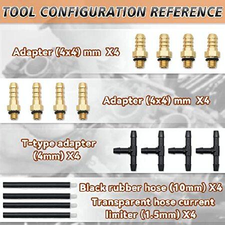 CHGJ ユニバーサル 4気筒 キャブレター シンクロナイザー オートバイ キャブレター キャブレター シンクロナイザー 炭水化物バランサー ...