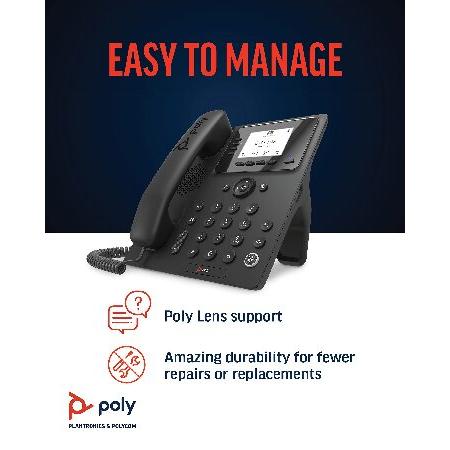 Poly CCX 350 Microsoft Teams-統合IPデスクフォン(Plantronics + Polycom ...
