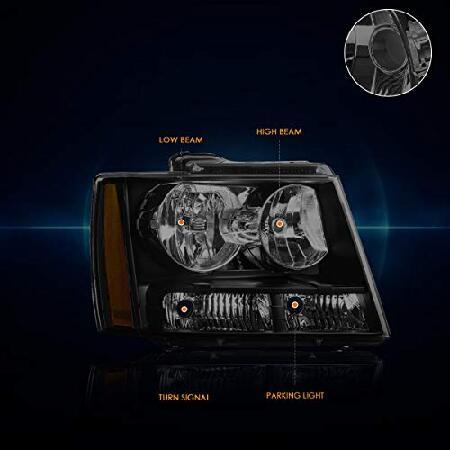 PM PERFORMOTOR PMHL-CTAH-0714-OH-BSA Smoke Lens Amber Headlights ...