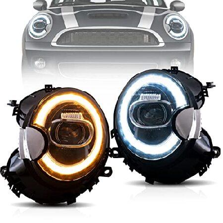 VLAND Headlights Assembly Fit for 2007-2013 BMW Mini Cooper R55 R56 R57 ...