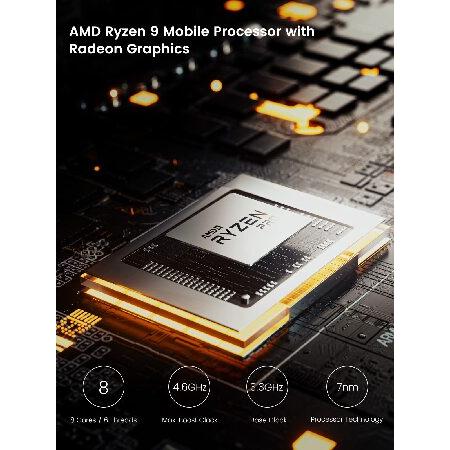 MINISFORUM HX80G Windows 11 Pro Mini PC AMD Ryzen 7 5800H 8 Cores 16 ...