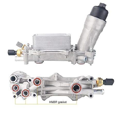 ブランド登録なし EYSENC Aluminum Engine Oil Cooler Filter Housing Adapter ...