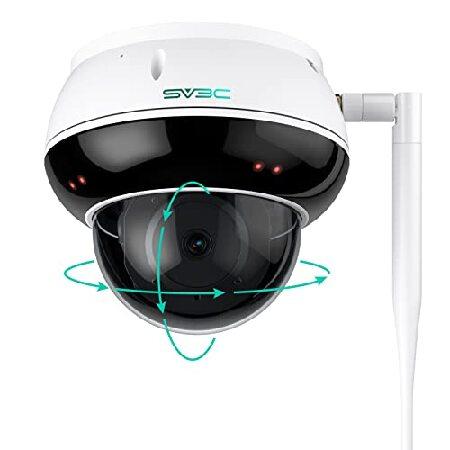 SV3C PTZ Security Camera Outdoor WiFi Dome Indoor 5MP with Auto Tracking Infrared Night Vision 2 ...