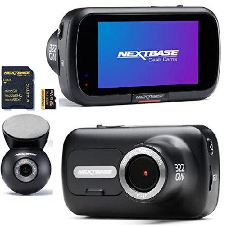 Nextbase 322GW Dash Cam Front + Rear Window Camera 32GB SD Card - Small ...
