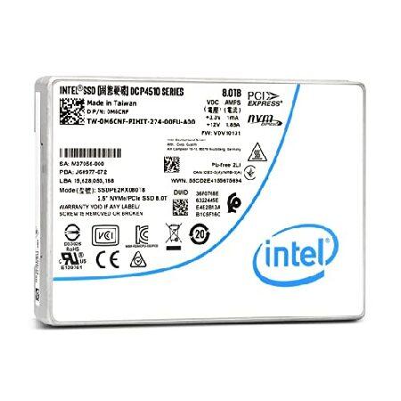 Dell Intel P4510 8TB PCIe Gen3 x4 NVMe U.2 2.5インチ Enterprise SSD ...