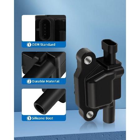 ECCPP D510C イグニッションコイル 8個のイリジウムスパークプラグ付き シボレー用 GMC キャデラックカマロ コルベット ...