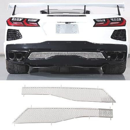 Rear Lower Bumper Mesh Grilles Compatible with Chevrolet Corvette C8 ...