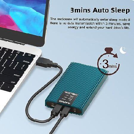 MAIWO NVMe SSD RAID Enclosure 2 Bay, M.2 M-Key Solid State Drive Case ...