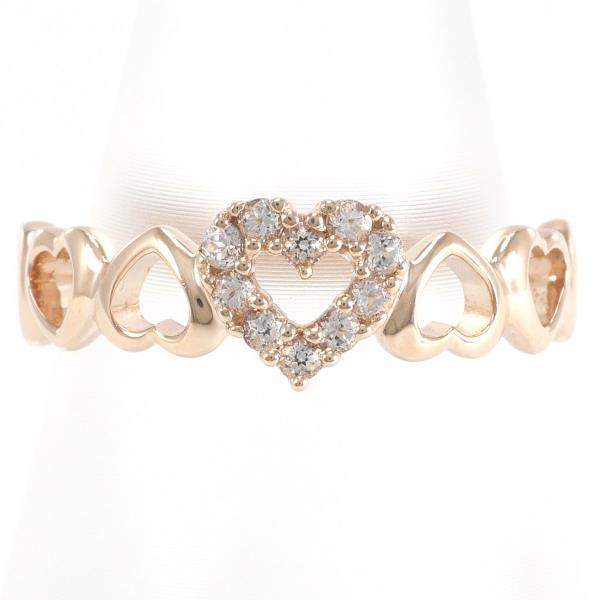 リング 4℃ K10PG 指輪 10号 ホワイトサファイア 総重量約2.1g :100302050a800189:ワンダープライス Yahoo!店 - 通販 - Yahoo!ショッピング