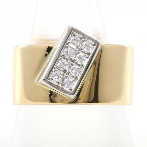 リング セイコージュエリー PT900 K18YG 指輪 17.5号 ダイヤ 総重量約8.1g : ワンダープライス Yahoo!店 - 通販 - Yahoo!ショッピング