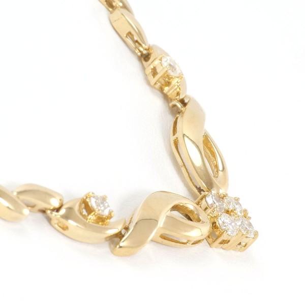 ネックレス K18 18金 YG イエローゴールド ダイヤ 0.60 カード鑑別書 総重量約19.8g 約40cm : ワンダープライス Yahoo!店 - 通販 - Yahoo!ショッピング