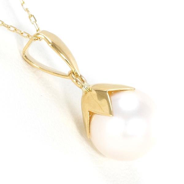 ネックレス K18 18金 YG イエローゴールド パール 総重量約1.3g 約40cm : ワンダープライス Yahoo!店 - 通販 - Yahoo!ショッピング