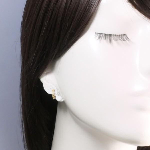 イヤリング K18 18金 YG イエローゴールド K14WG 総重量約0.9g : 100302050b200587 : ワンダープライス Yahoo!店 - 通販 - Yahoo!ショッピング