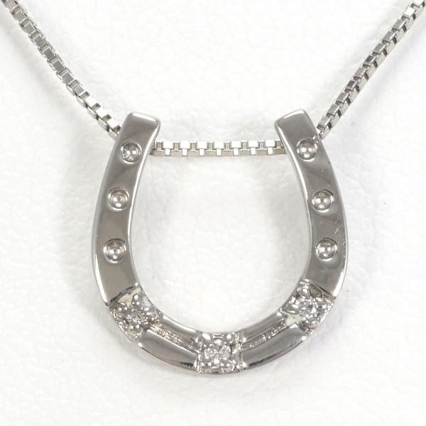 ネックレス K10 10金 WG ホワイトゴールド ダイヤ 0.01 総重量約1.3g 約40cm : 100302050b300254 : ワンダープライス Yahoo!店 - 通販 ...