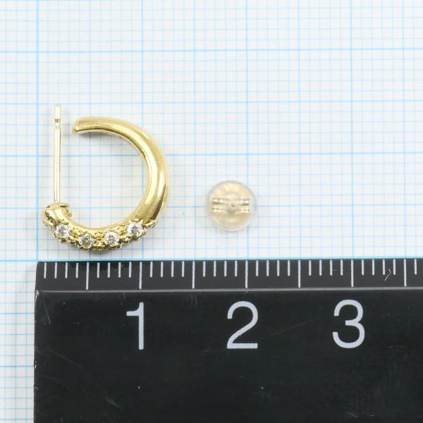 ピアス K18 18金 YG イエローゴールド ダイヤ 0.12 ×2 総重量約3.0g : ワンダープライス Yahoo!店 - 通販 - Yahoo!ショッピング