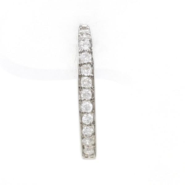 ピアス K18 18金 WG ホワイトゴールド (片耳) ダイヤ 総重量約0.8g : 100302050b301234 : ワンダープライス Yahoo!店 - 通販 - Yahoo!ショッピング