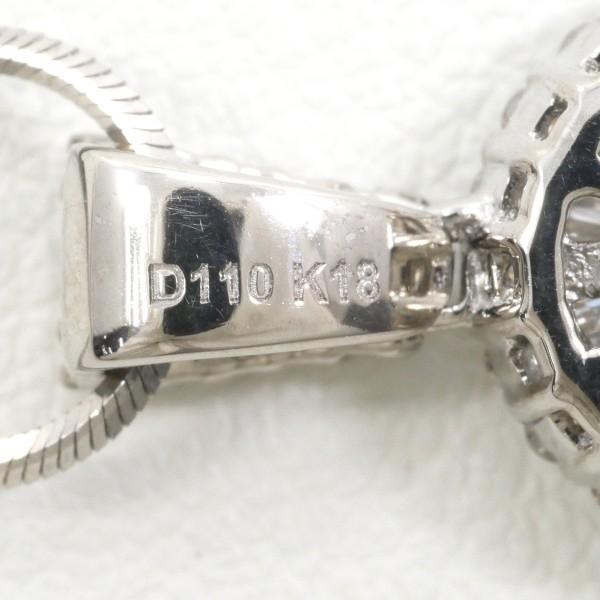ネックレス K18 18金 WG ホワイトゴールド ダイヤ 1.10 カード鑑別書 総重量約6.8g 約45cm : ワンダープライス Yahoo!店 - 通販 - Yahoo!ショッピング