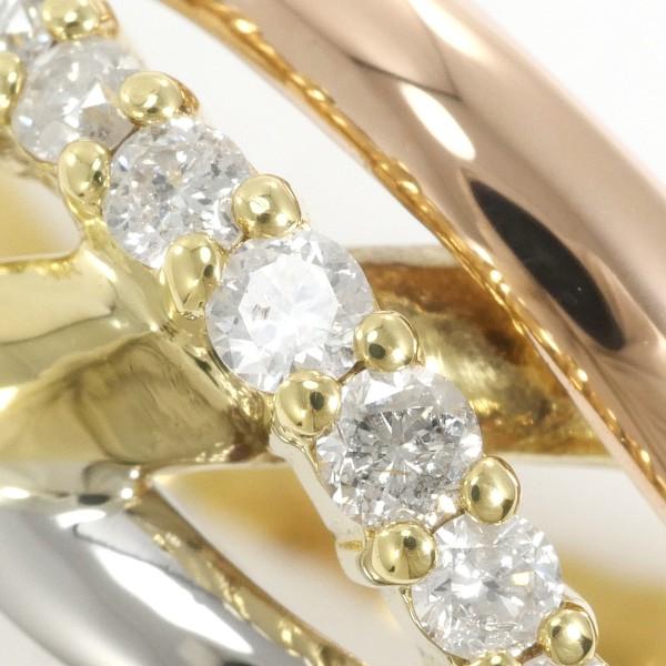 リング PT900 プラチナ K18YGPG 指輪 15号 ダイヤ 0.30 カード鑑別書 総重量約5.0g : 100302050b301461 : ワンダープライス Yahoo!店 ...