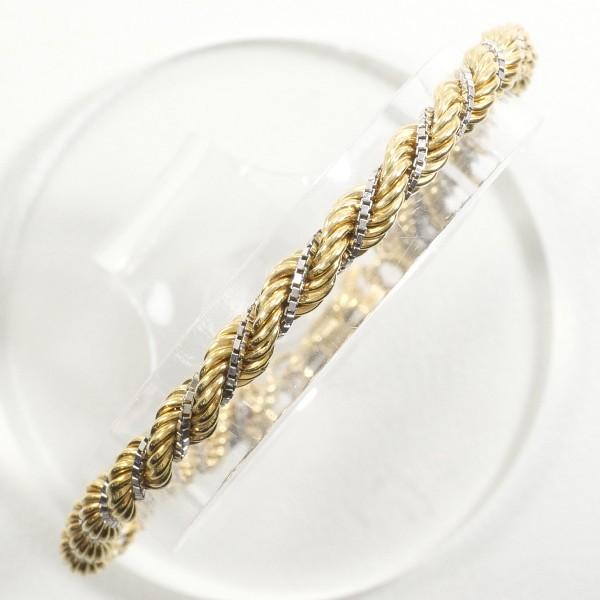 ブレスレット ウノアエレ K18YGWG 総重量約7.9g 約17.5cm : 100302050b301646 : ワンダープライス Yahoo!店 - 通販 - Yahoo!ショッピング