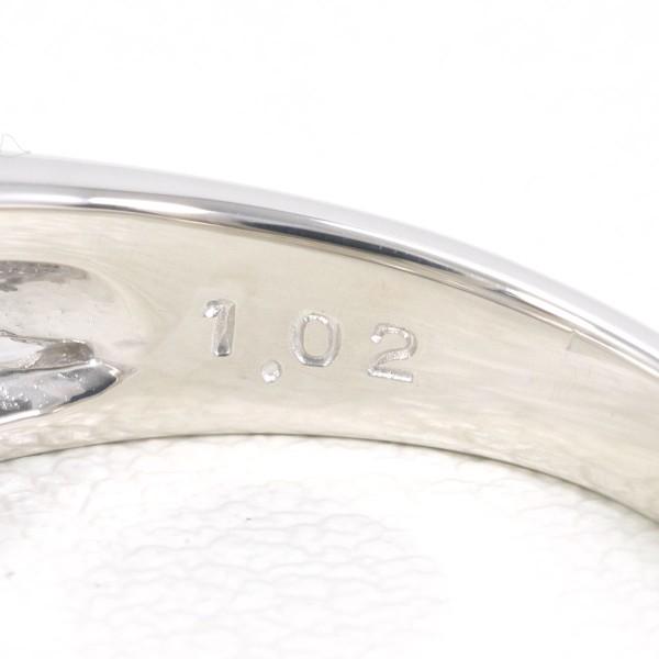 リング PT900 プラチナ 指輪 12号 ダイヤ 1.02 カード鑑別書 総重量約6.8g : ワンダープライス Yahoo!店 - 通販 - Yahoo!ショッピング