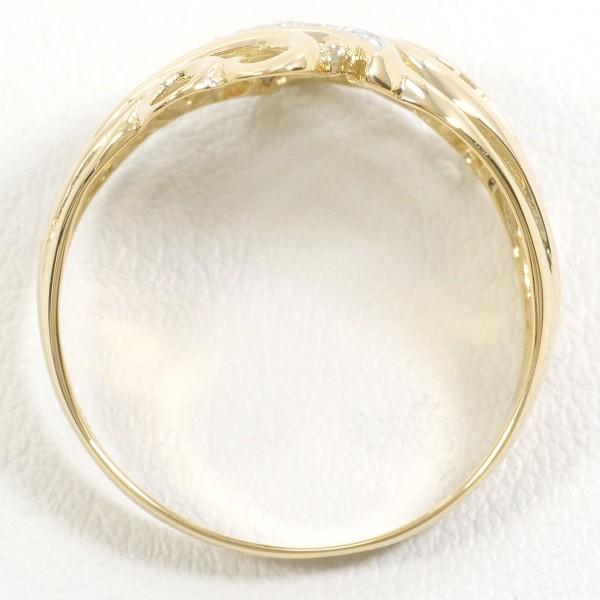 リング PT900 プラチナ K18YG 指輪 16号 ダイヤ 総重量約3.1g : 100302050b401322 : ワンダープライス Yahoo!店 - 通販 - Yahoo!ショッピング