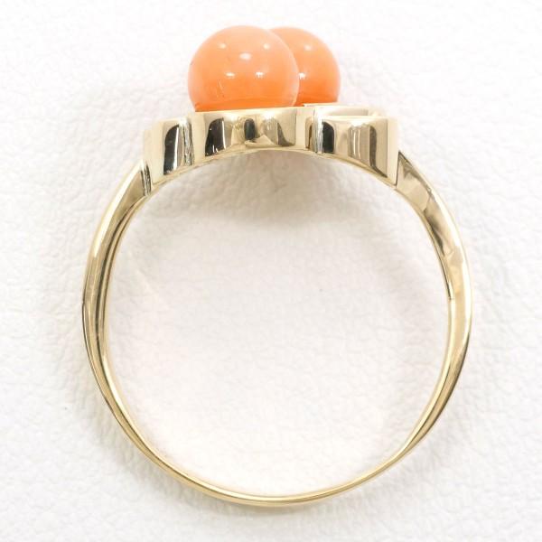 リング K10 YG 指輪 13号 サンゴ 総重量約2.5g : ワンダープライス Yahoo!店 - 通販 - Yahoo!ショッピング