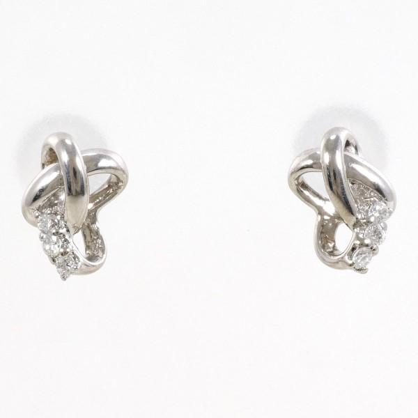 ピアス K14 14金 WG ホワイトゴールド ダイヤ 0.03 ×2 総重量約1.1g : ワンダープライス Yahoo!店 - 通販 - Yahoo!ショッピング