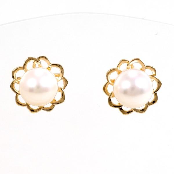 ピアス K18 18金 YG イエローゴールド パール(真珠) 総重量約2.0g : ワンダープライス Yahoo!店 - 通販 - Yahoo!ショッピング