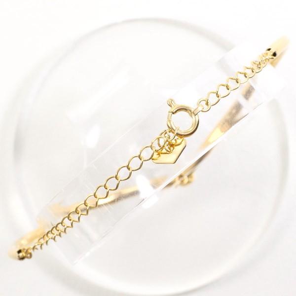 ブレスレット K18 18金 YG イエローゴールド ダイヤ 0.08 総重量約2.1g 約19cm : ワンダープライス Yahoo!店 - 通販 - Yahoo!ショッピング