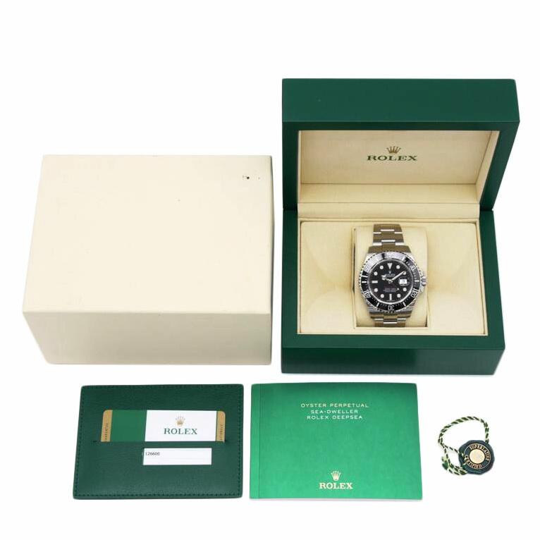 CHANEL ROLEXロレックス赤シード腕時計保証書2017年ランダムシリアルステンレス自動巻きメンズ/シードゥエラーランダム番126600 ...