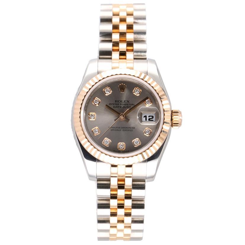 ROLEX（ロレックス） ロレックス/レディ・デイトジャスト・10PD・SS×PG/D番/179171G/D17**********/Aランク ...