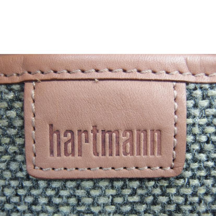 Hartmann ハートマン/ハートマン レザー×ツイードショルダーバッグブラウン/W26×H20×D9cm/ABランク/83【中古 ...