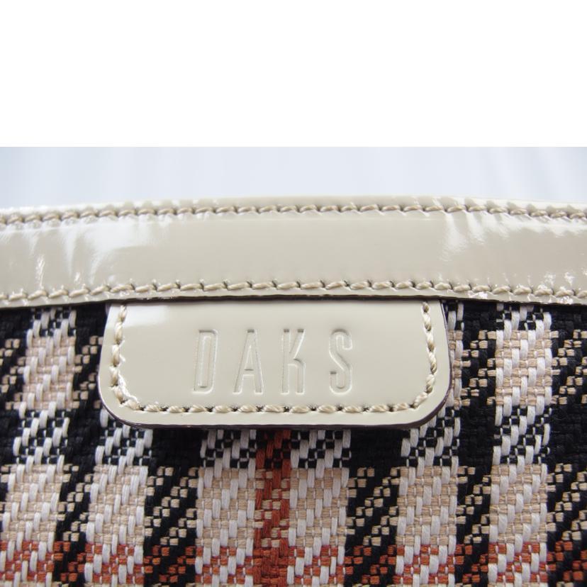 DAKS ダックス/ダックス チェック柄ハンドバック アイボリー/16-560261/W33×H21×D13cm/ABランク/77【中古】 : ワンダーレックスヤフー店 - 通販 ...