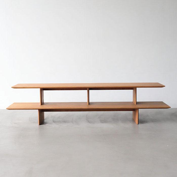 Jess テレビボード180 テレビボード オープンシェルフ テレビ台 TVボード 北欧 おしゃれ かっこいい シンプル オーク無垢 ウォールナット無垢 天然木 :834-rid-180 ...