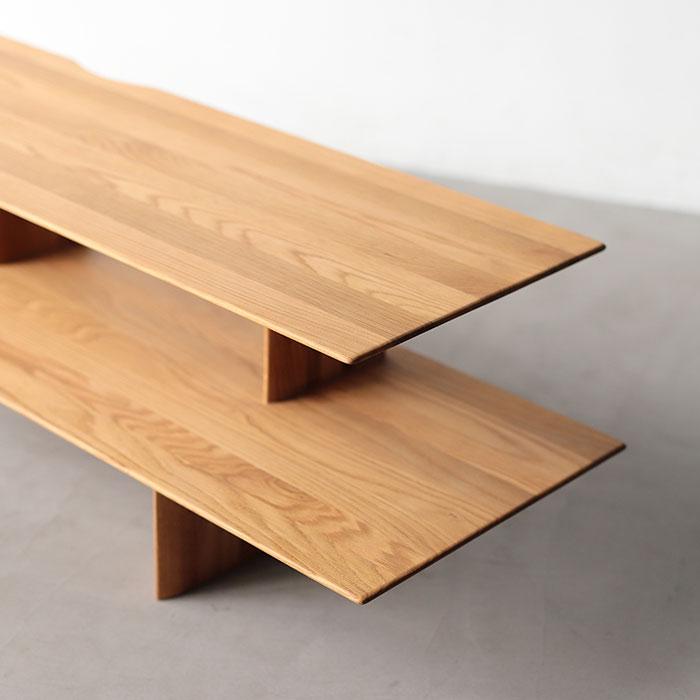 Jess テレビボード180 テレビボード オープンシェルフ テレビ台 TVボード 北欧 おしゃれ かっこいい シンプル オーク無垢 ウォールナット無垢 天然木 :834-rid-180 ...