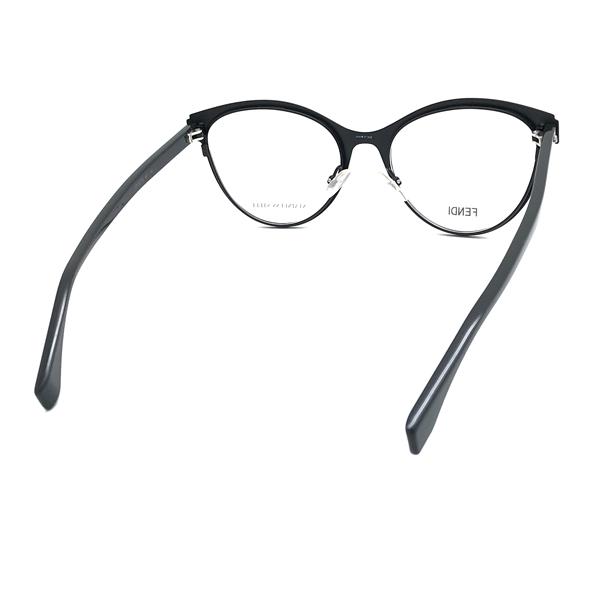 FENDI メガネフレーム フェンディ ブランド マットブラック×ガンメタル 眼鏡 00FF-0278-807 : WOODNET - 通販 ...