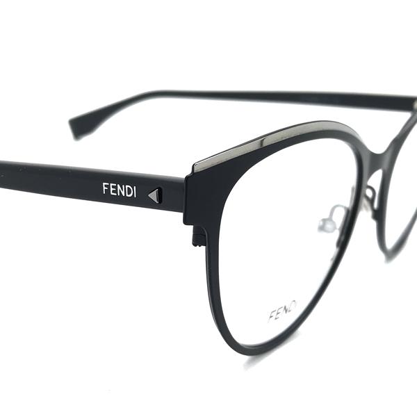 FENDI メガネフレーム フェンディ ブランド マットブラック×ガンメタル 眼鏡 00FF-0278-807 : WOODNET - 通販 ...